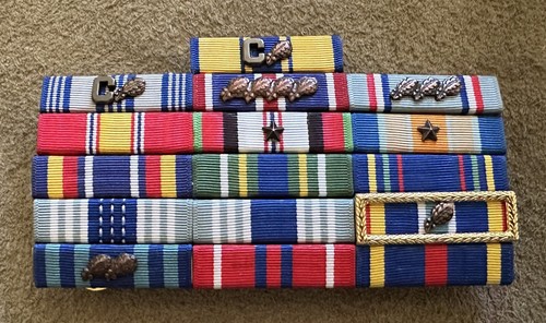 US AIR FORCE MEDALS RIBBON RACK USAF 21st CENTURY | eBay