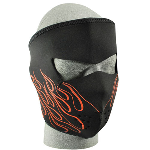 ZANheadgear WNFM045 NEOPRENE FACE MASK ORANGE FLAME | eBay