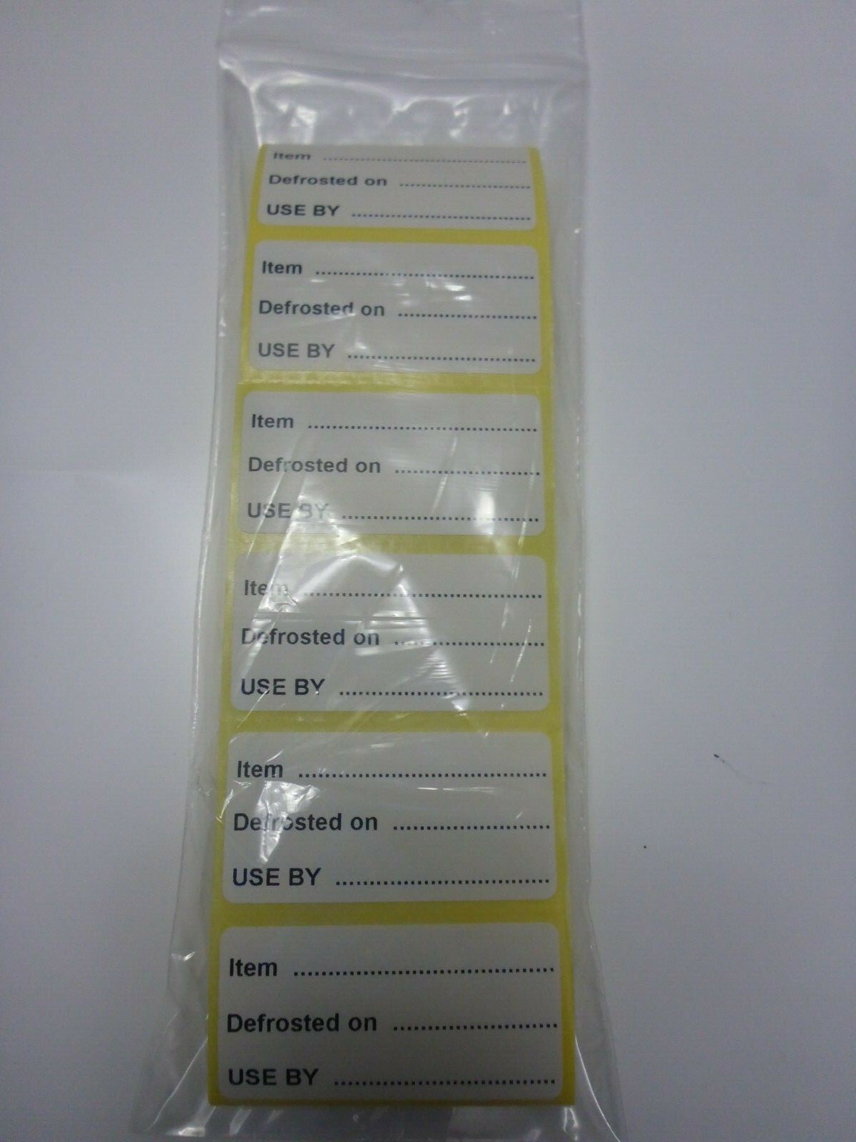 10-1000 Food Sticky Labels - Item, Defrosted On Use By Thawing Cakes ...