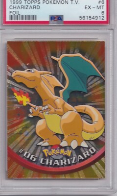 Pokemon 1999 TOPPS T.V. Charizard Foil PSA 6 (588) | eBay