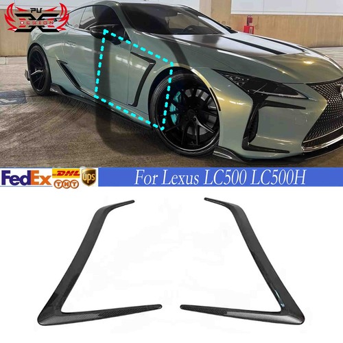 For Lexus LC500 LC500H Side Fender Canards Dry Carbon Fiber Exterior ...