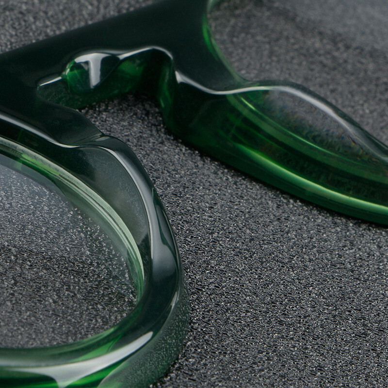 Thick Acetate Eyeglass Frames Green Round Glasses Brand new Spectacles ...