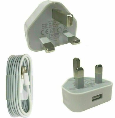 Genuine Charger Plug USB Cable Lead For Apple iPhone 8+ 7+ 6+ 5S XS XR ...
