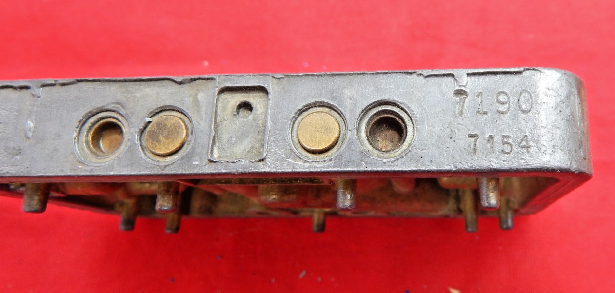 Vintage Nice Holley 4 Barrel Carburetor Fuel Metering Block 7190 7154 ...