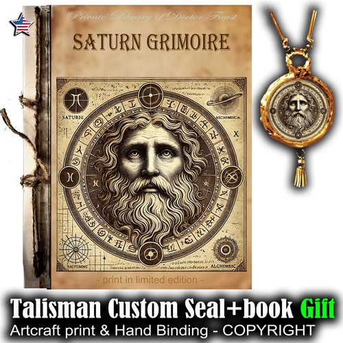 Antique Book Saturn Grimoire Black Magic Esotericism Manual Occult Occultism Bid | eBay