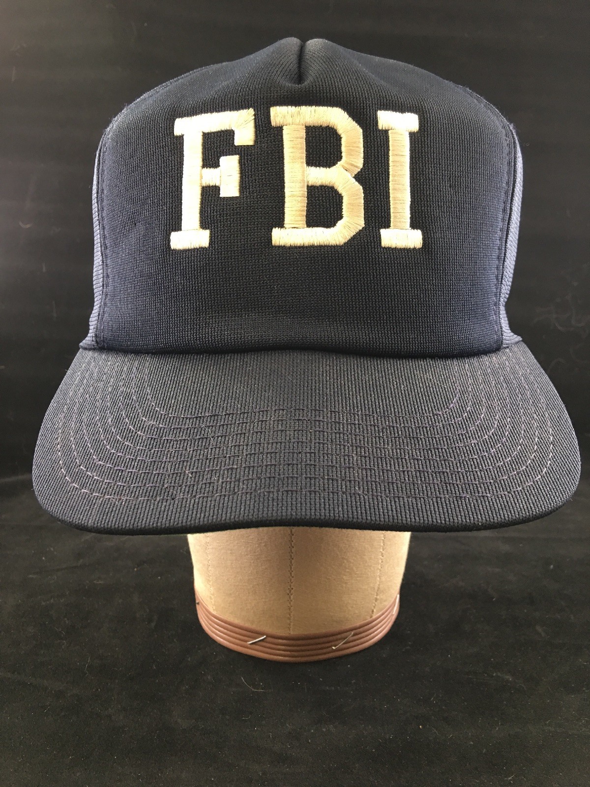 FBI Vintage Blue Cap Hat One Size M & B Headwear Federal Bureau of ...