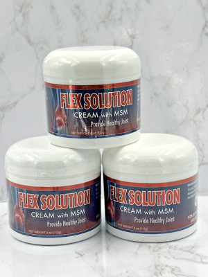 3 Flex Solution Cream MSM Pain Relief Inflammation Muscle Tension ...
