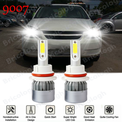 For Cobalt 2005-2010 LED Headlight Kit 9007 6000K White Bulbs Hi/Low ...
