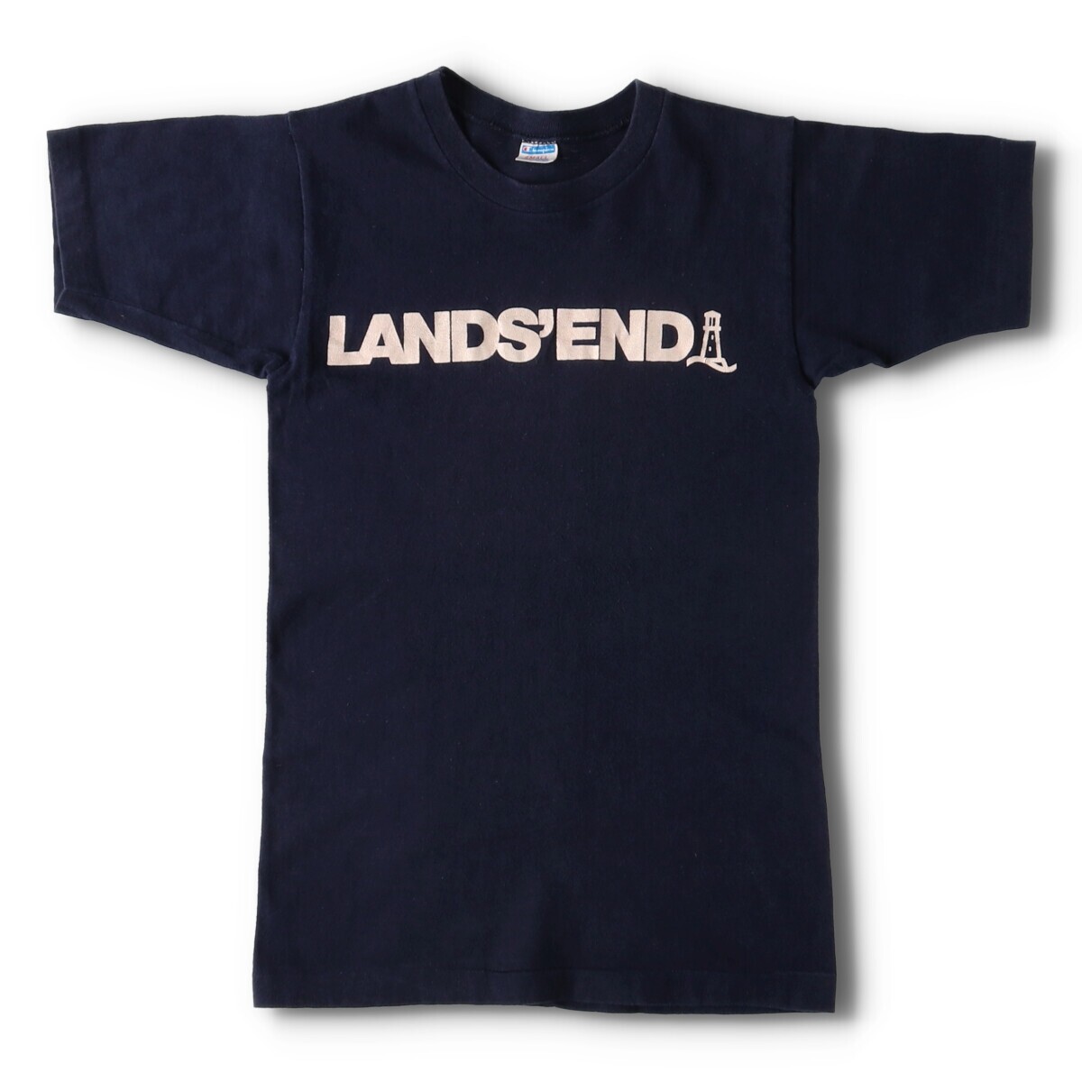 70'S Champion Lands' End Bar Tag Double Name Logo T-S… - Gem