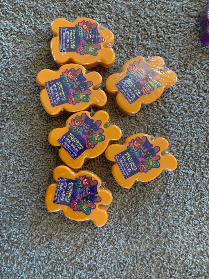 *Disney Junior PJ Masks Night Ninja's Sticky Splat Putty Orange 1.76 oz ...