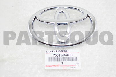 7531104050 Genuine Toyota EMBLEM, RADIATOR GRILLE (OR FRONT PANEL ...