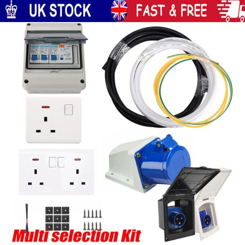 240V Mains Electric Hook Up Installation Kits fits Campervan Motorhome ...