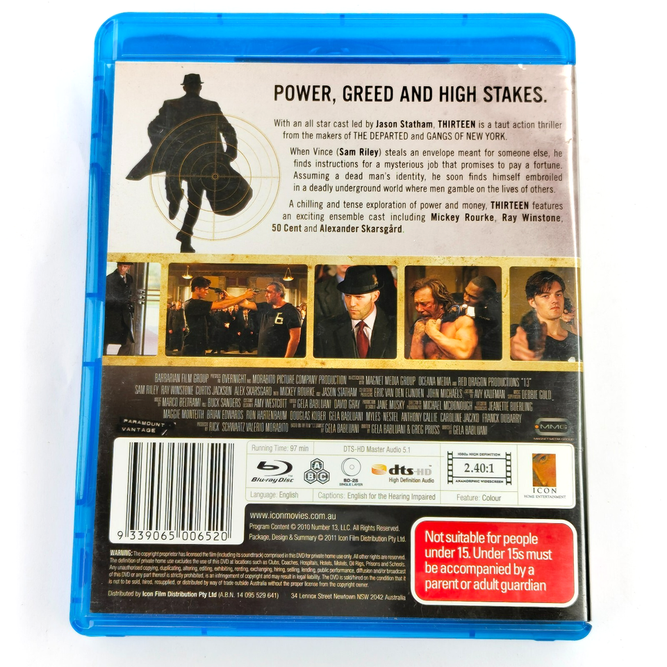 Thirteen - Blu Ray - 50 Cent, Mickey Rourke | eBay