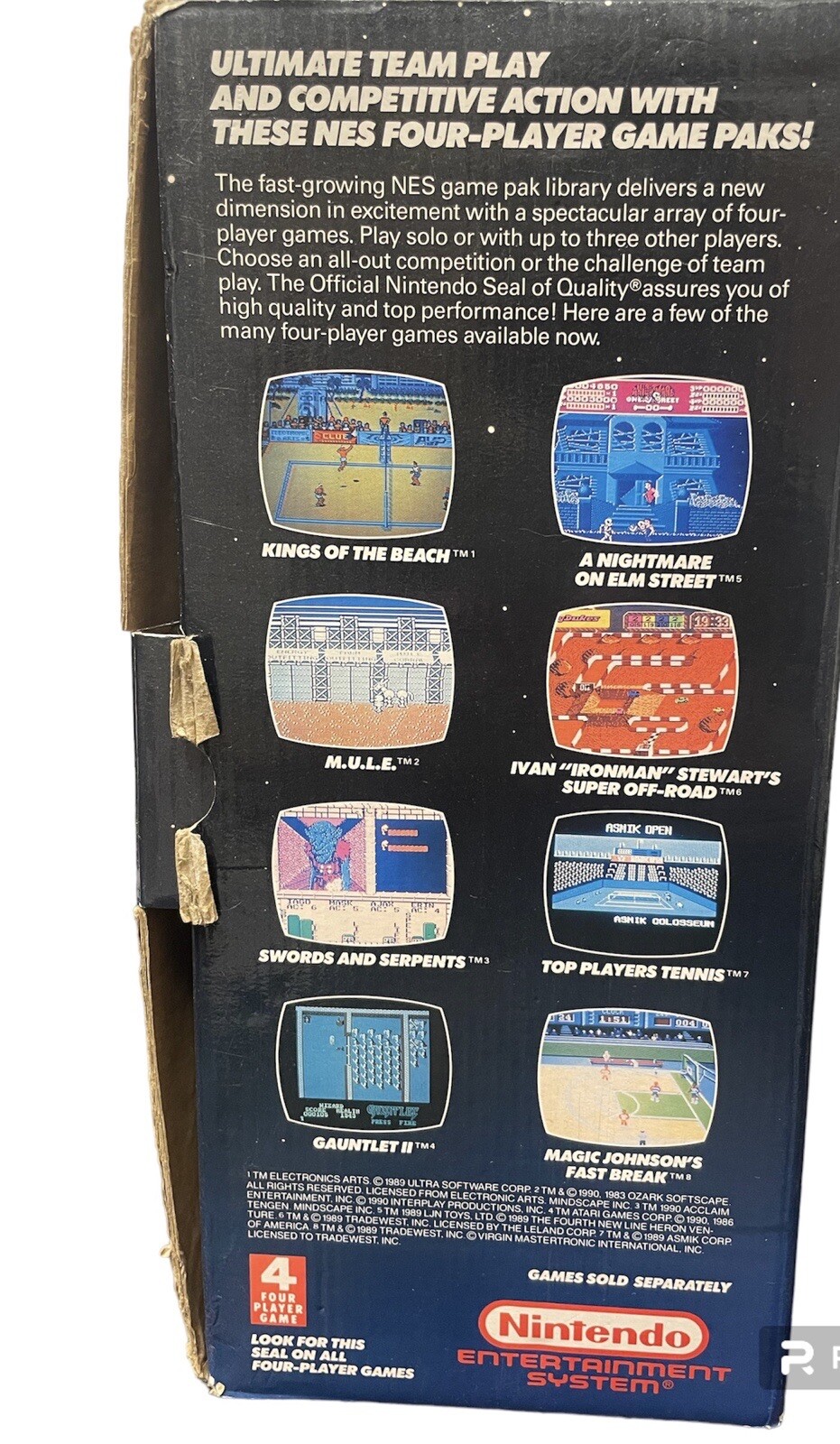 Nintendo NES Sports Set in Box (Missing World Cup Game) Tested ...