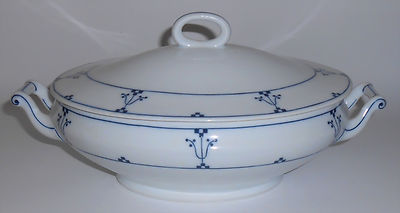 Thomas China Porcelain Bayrisch Blau Bavaria Blue Covered Vegetable ...