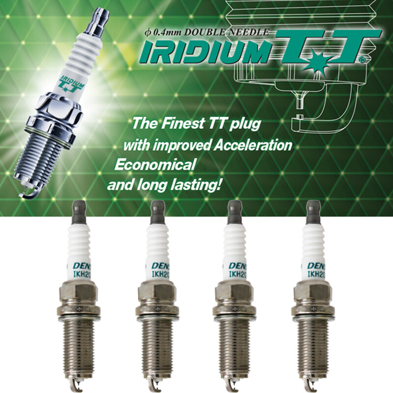 Genuine DENSO Iridium TT Spark Plug IKH20TT/ 4704 Set of 4 | eBay