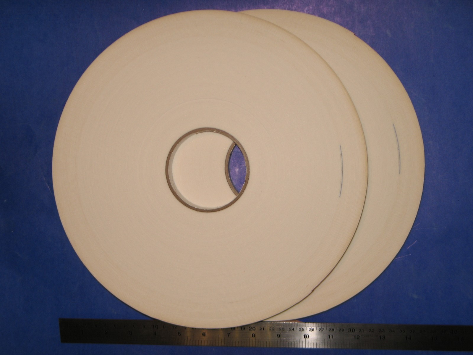 PERM TAPE BY COMPAC 1/32" WHITE D / C CLP #880 3/4" X 72 YDS TWO-ROLLS ...