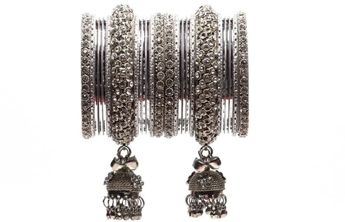 Bollywood Bangle Set | Indian Bridal Bangles | Bridal Plain Metal Churi ...