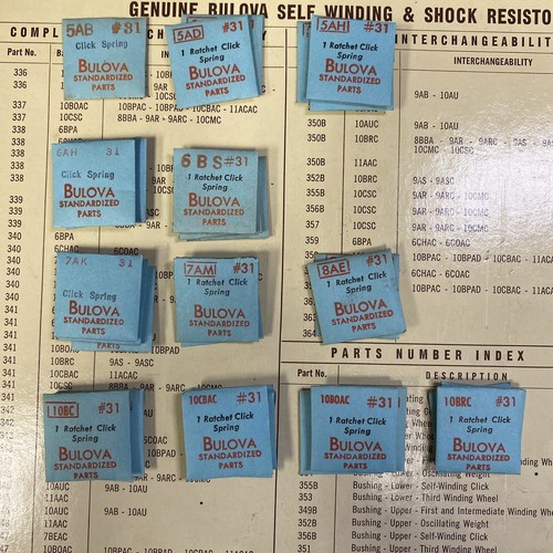 Bulova Ratchet Click Spring #31 (Over 80+ Compatible Calibers. See ...