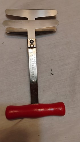 Vtg Foley Chopper Stainless Blades Red Wooden Handle | eBay