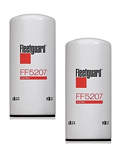 (2) FF5207 Fleetguard Fuel Filter, Spin-On Primary (OE 23530706, FF5207 ...