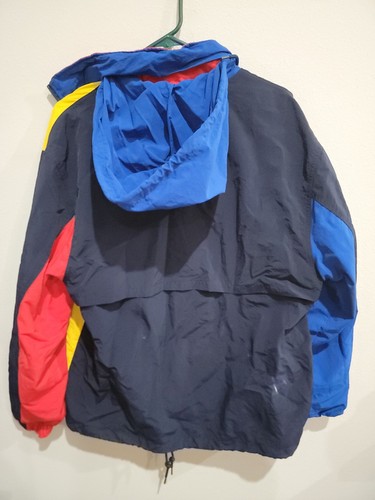 RUSSELL ATHLETIC PARACHUTE COLOR BLOCK MEN'S LINED WINDBREAKER JACKET ...