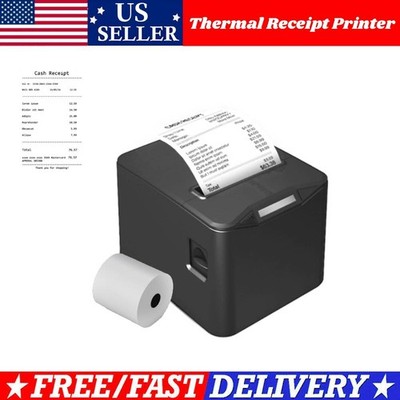 Bisofice 80mm ESC/POS Kitchen Receipt Thermal Receipt Printer USB+LAN ...