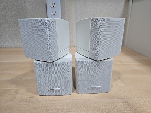 Vintage Bose Lifestyle Jewel Mini Double Cube Speakers White - (PAIR ...