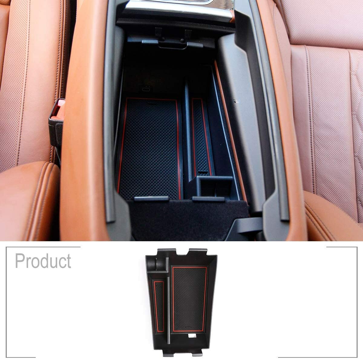 Inner Center Console Armrest Box Organizer Tray For BMW X5 X6 X7 G05 ...