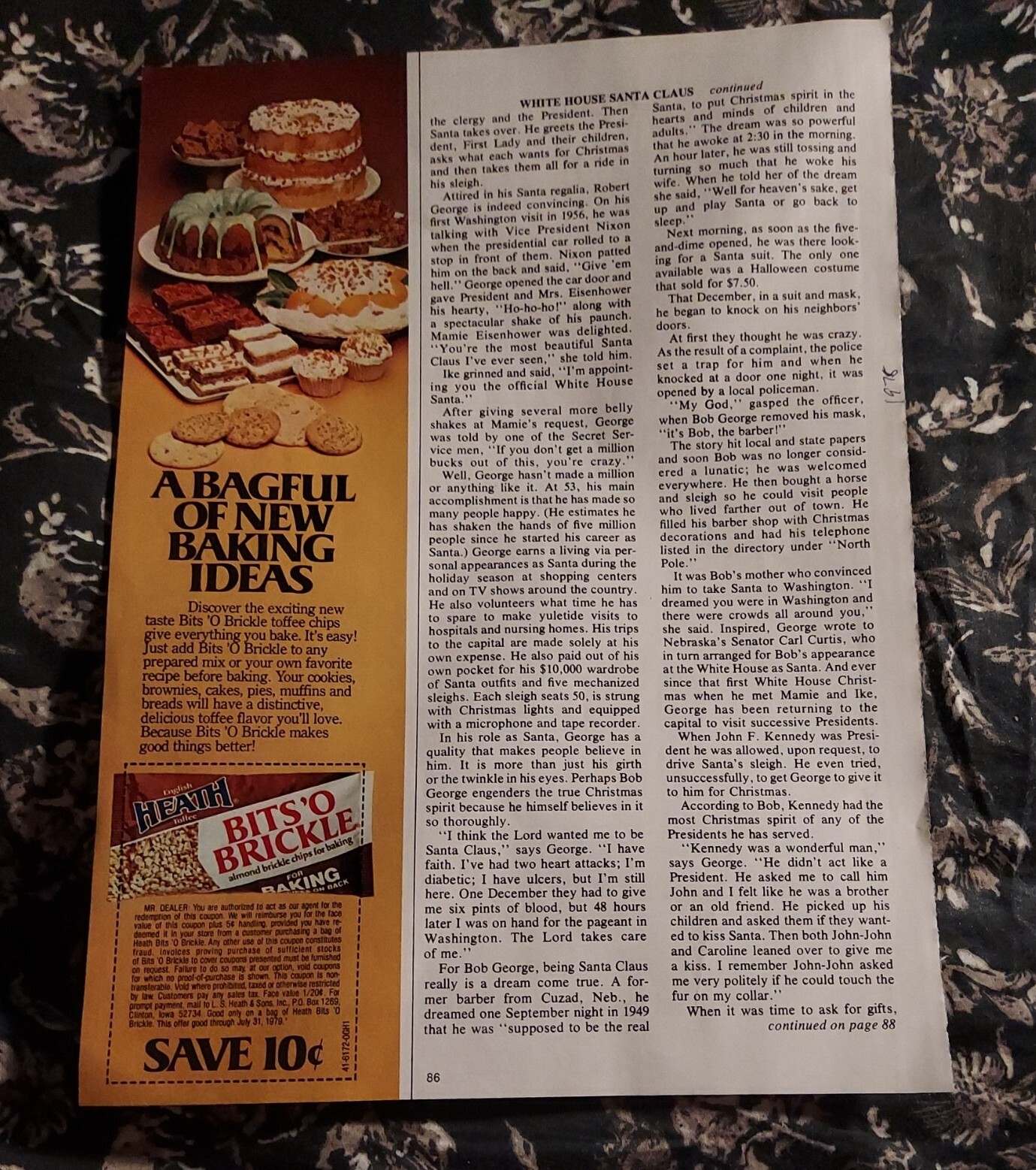 1978 print ad-Heath English Toffee Bits 'o Brickle almond brickle chips ...