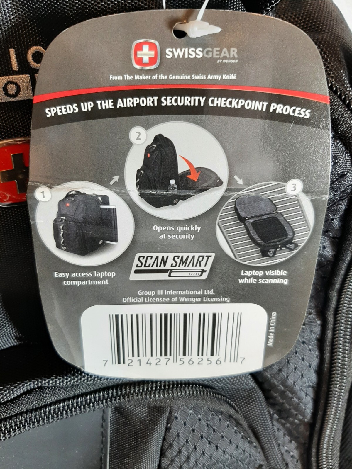 SwissGear Laptop Backpack 1900 Scansmart TSA 17-inch Black Notebook Bag ...