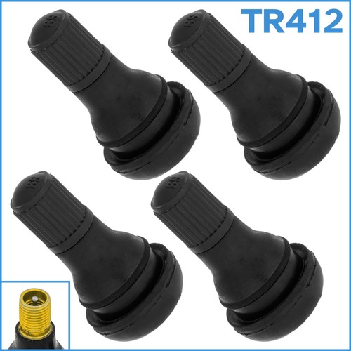 4pcs TR412 Rubber Valve Tubeless Snap In Wheel Rim Tyre Stem Tire Repair Part | eBay Australia