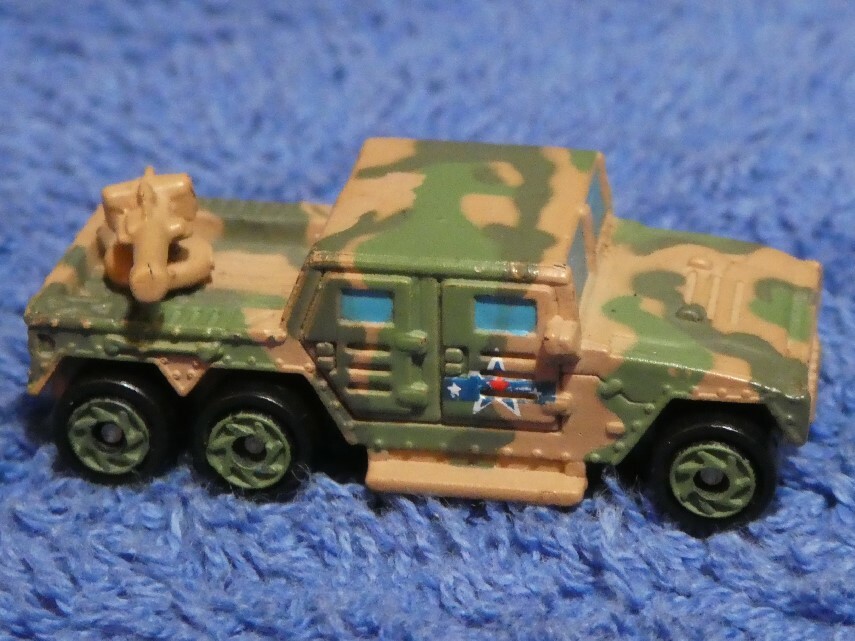 MICRO MACHINES MILITARY VEHICLES JEEP HUMMER WITH GUN GALOOB LGTI 1991 ...