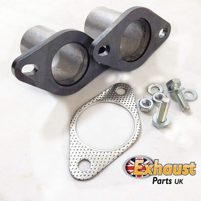 Exhaust Flanges Repair Joint Gasket and Bolts 55mm/54mm Tube Pipe ...