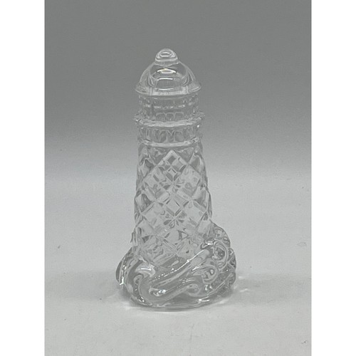 Crystal Lighthouse Figurine Clear Waves Nautical Ocean Decor | eBay