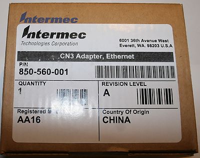 New in Box, NIB, Intermec AA16 CN3 Ethernet Adapter P/N 850-560-001 | eBay