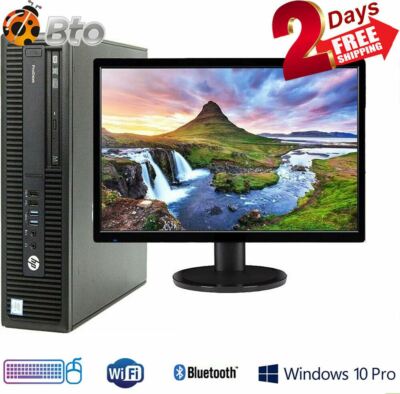HP G2 Desktop Computer Core i5-6th 32GB/1TB SSD/2TB HDD/New 20"LCD/WiFi ...