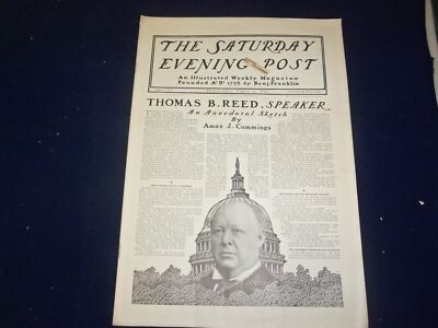 1899 AUGUST 5 THE SATURDAY EVENING POST MAGAZINE-THOMAS B. REED ...