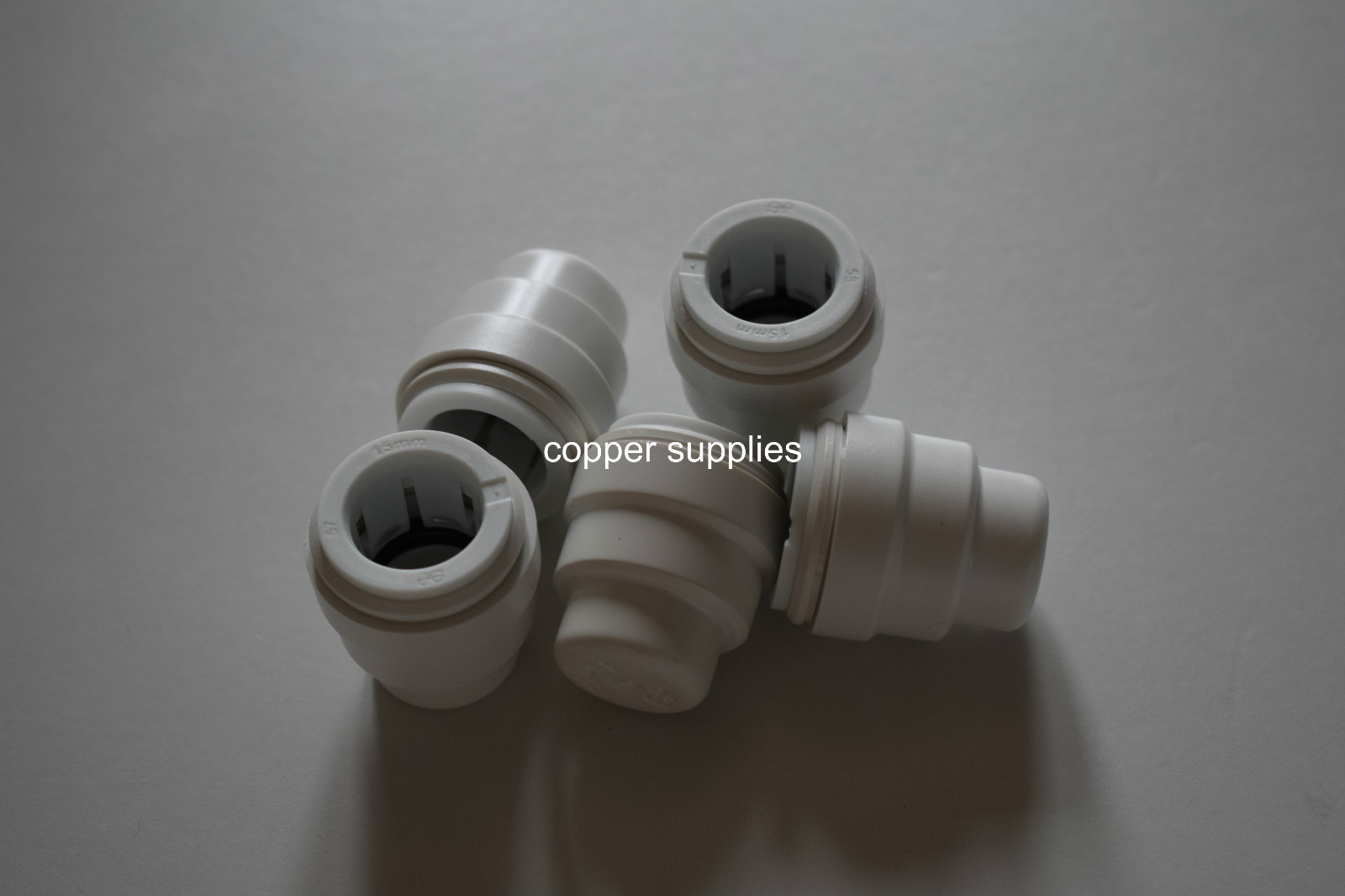 Speedfit 15mm Pushfit Copper or Plastic Stopend Cap PSE4615W Stop End ...