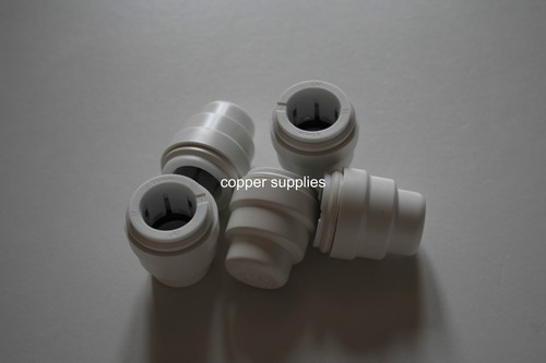 Speedfit 15mm Pushfit Copper or Plastic Stopend Cap PSE4615W Stop End ...