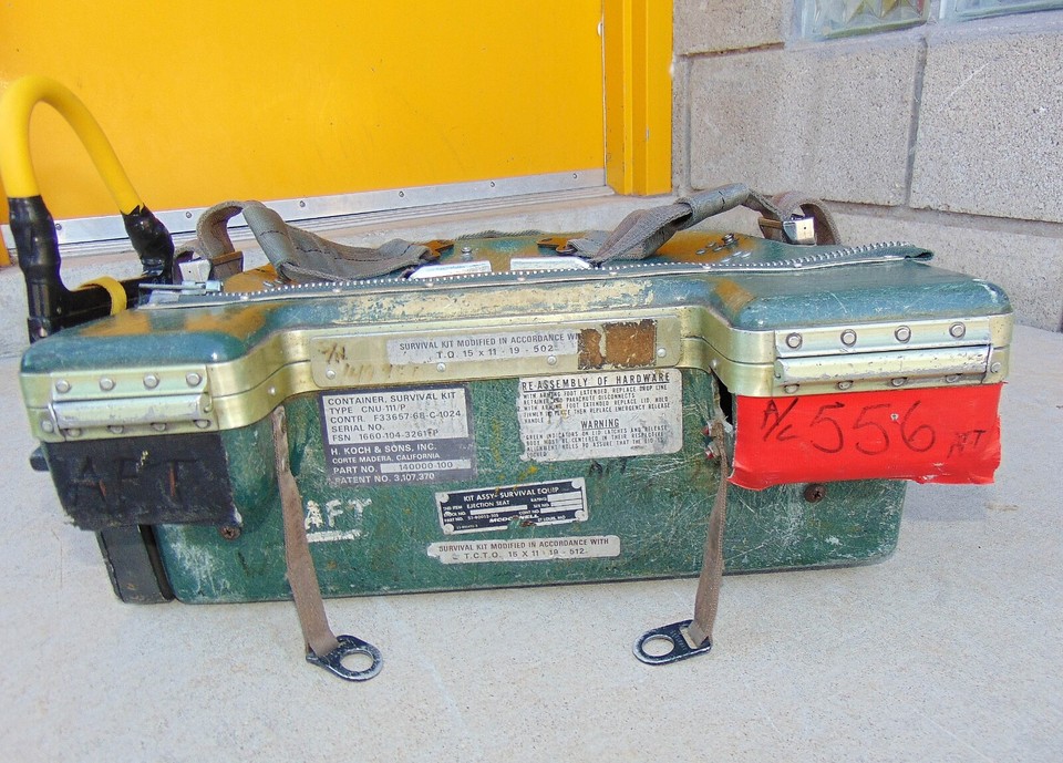 USAF F-4 Phantom Pilot Martin Baker Ejection Seat Survival Kit ...