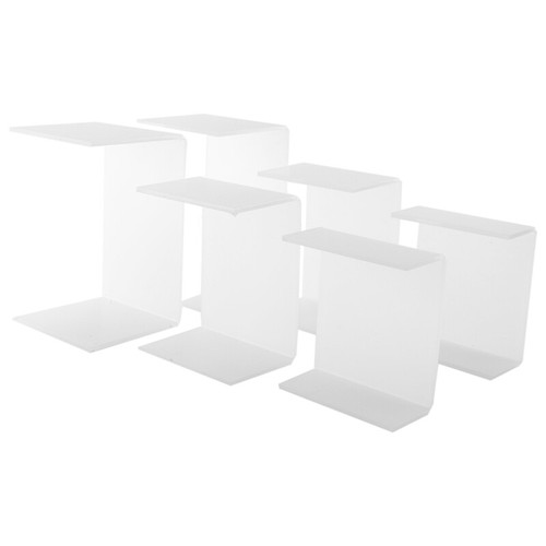 Acrylic Display Risers, Clear Stands Shelf for Display 6Pcs S6X1h | eBay
