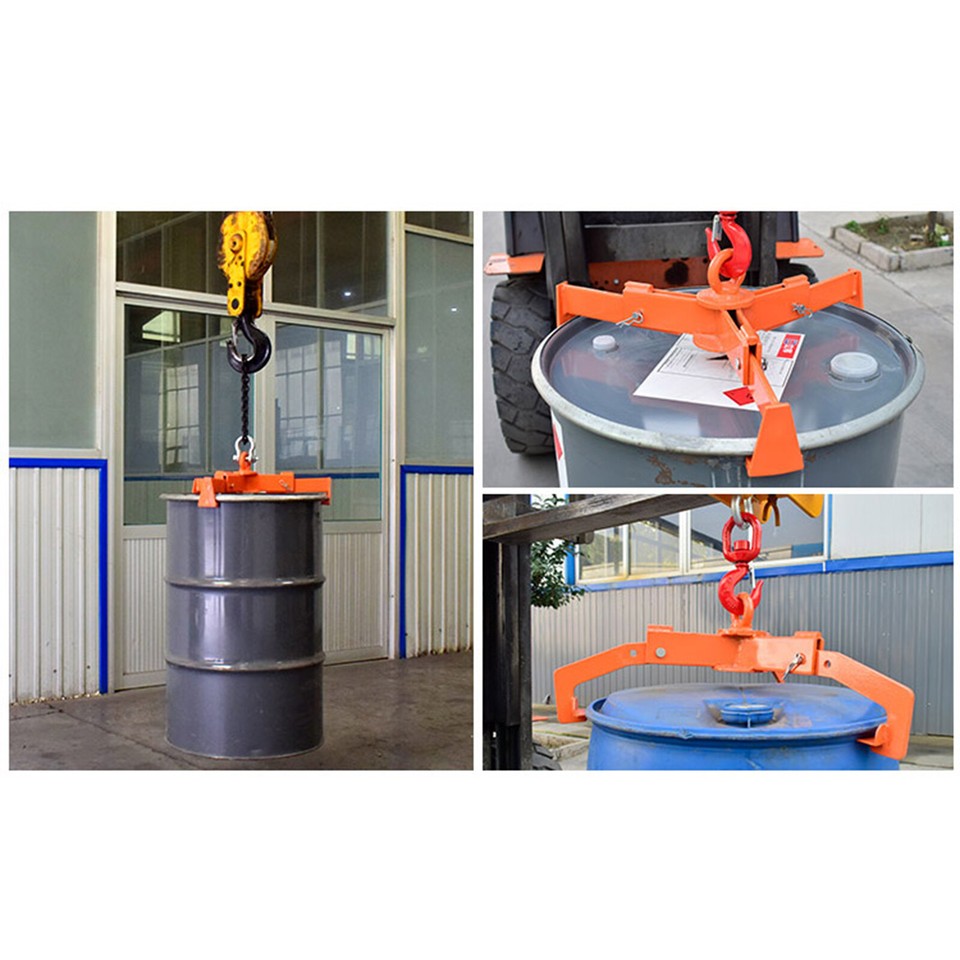 1T Chain Drum Lifter Drum Barrel Lifting Chain Clamp Barrel Hoist ...