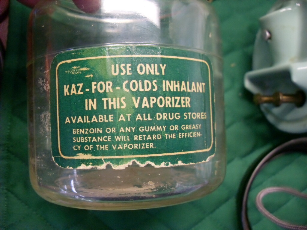 Vintage 1954 Kaz Electric Vaporizer No. 55B Working Original Box #3239 ...