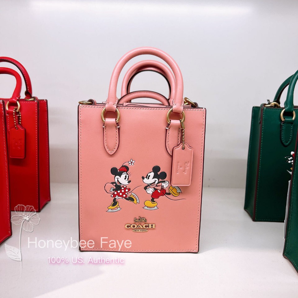 NWT Disney X Coach North South Mini Tote With Sled Motif/Minnie Mouse ...