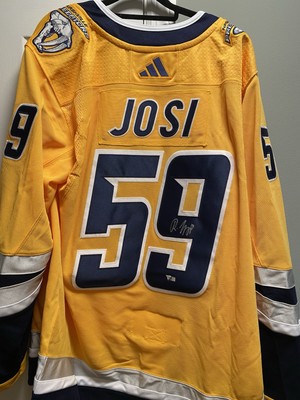 Authentic Roman Josi Signed Adidas Predators Jersey with Fantatics COA ...
