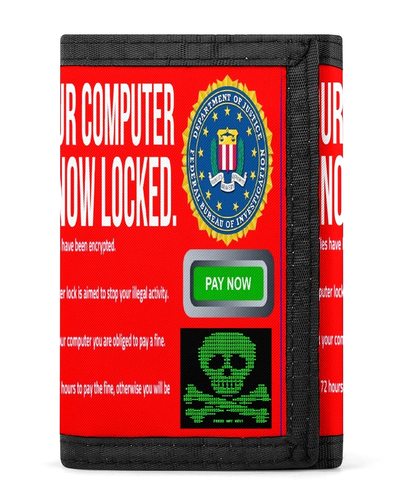 The HACKER CYBER RANSOM Theme Wallet | Tri-Fold Design | Cybersecurity ...