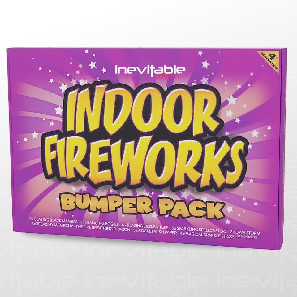 Indoor Fireworks Selection Pack - A Collection of 8 different Nostalgic ...