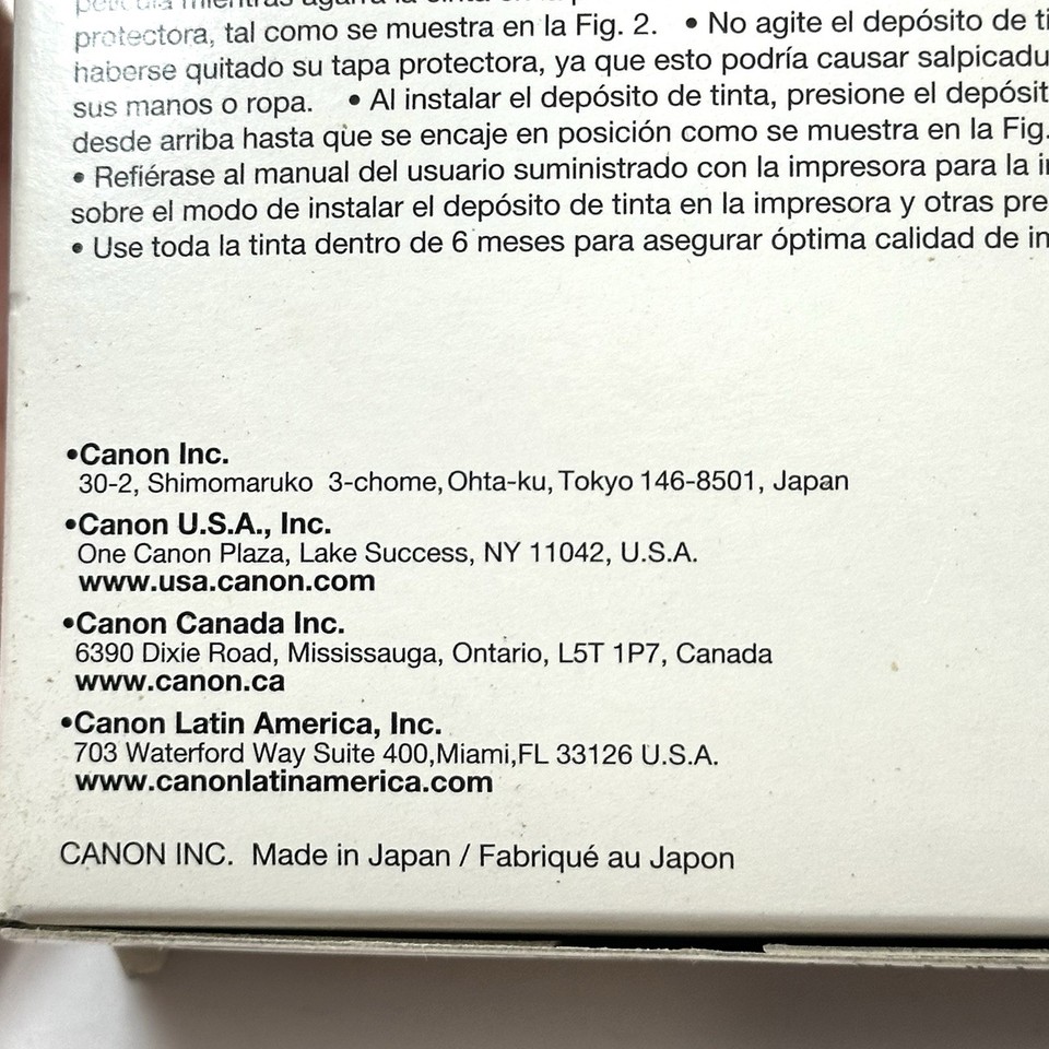 Canon BCI-6BK Ink Cartridge Black – Genuine OEM Sealed i860 i900D i950 ...