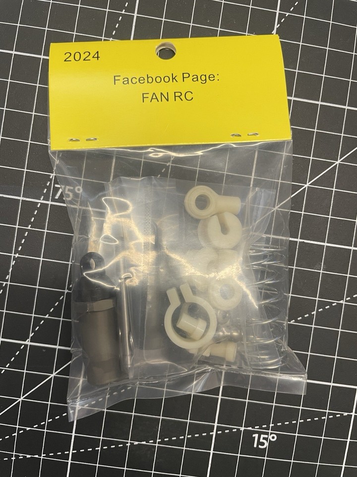 Fan RC RC 10 Front Shock Kit .71 Stroke Hard Anodized Top Load Shocks ...